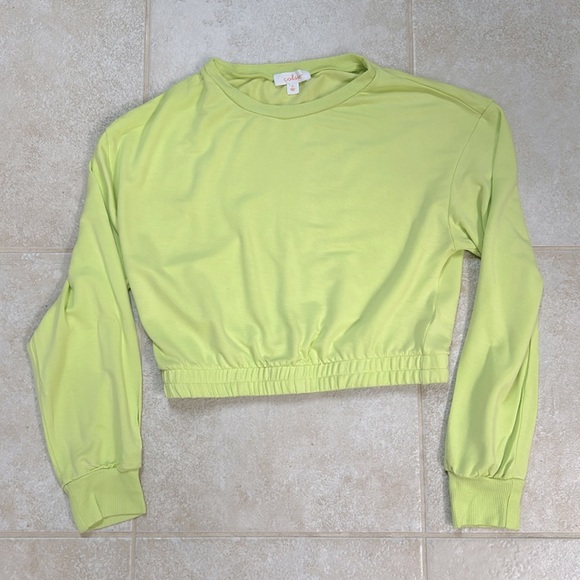 Colsie | Tops | Colsie Crop Top Bright Yellow Greenish | Poshmark